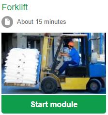 Forklift driver training theory