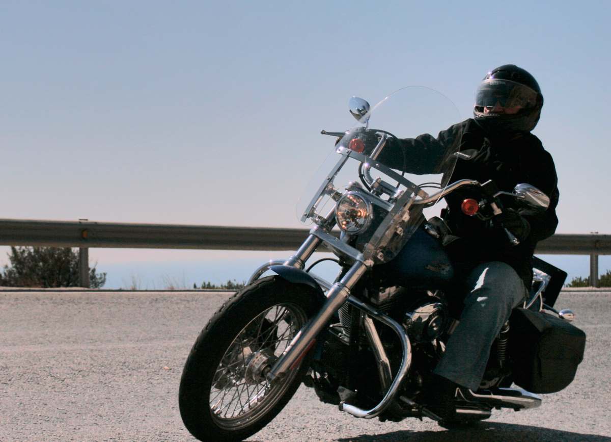 Riding a motorbike in hot weather - staying cool