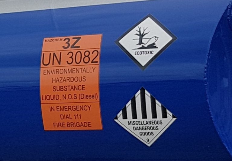 What's a dangerous goods or DG placard?