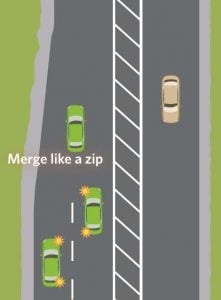 How should you signal when you merge?
