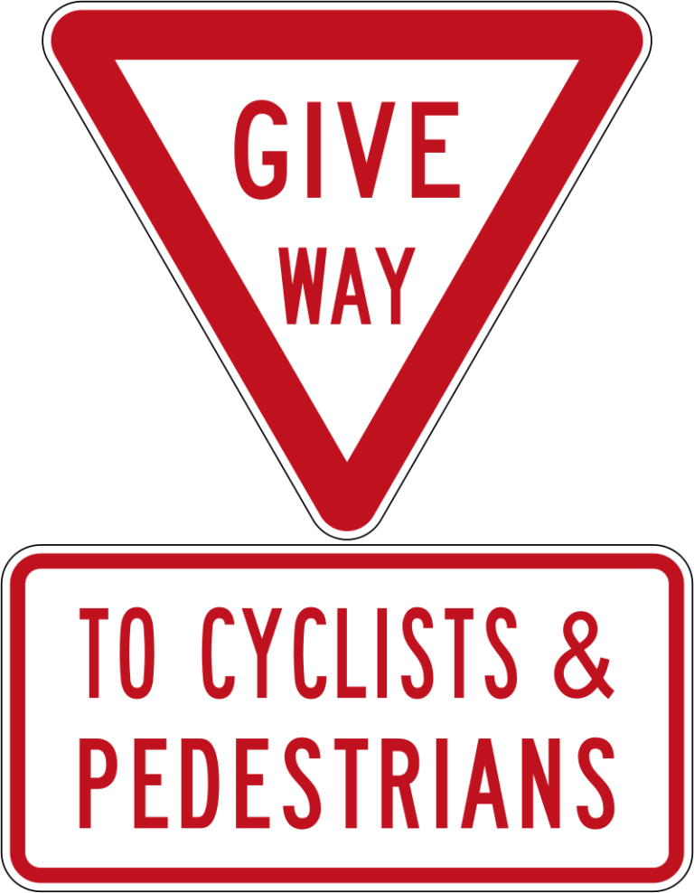 Cycle lanes and pedestrian crossings