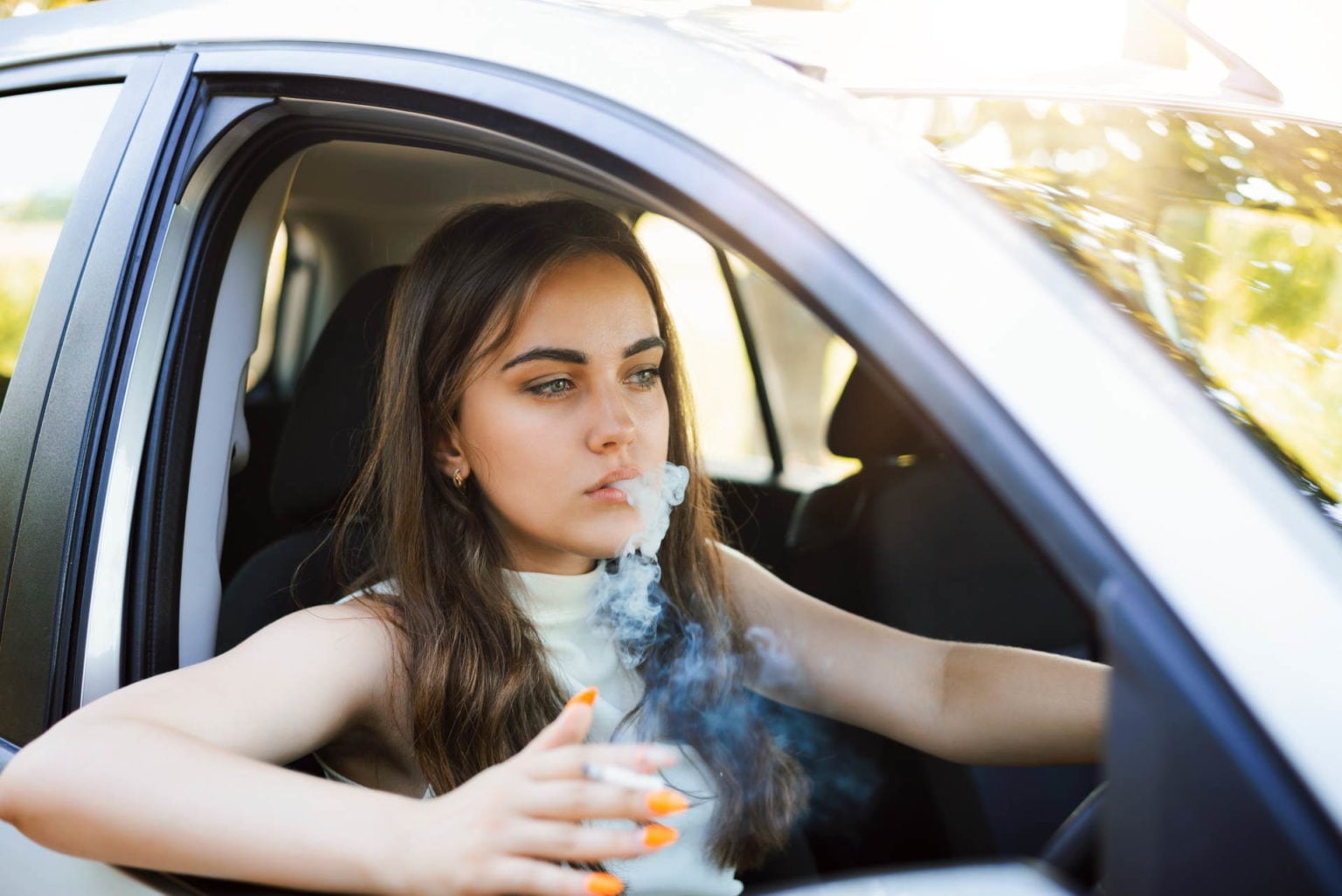 Are you allowed to smoke or vape with children in the car?