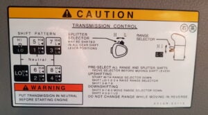 How do you change gears with an 18-speed Roadranger gearbox?