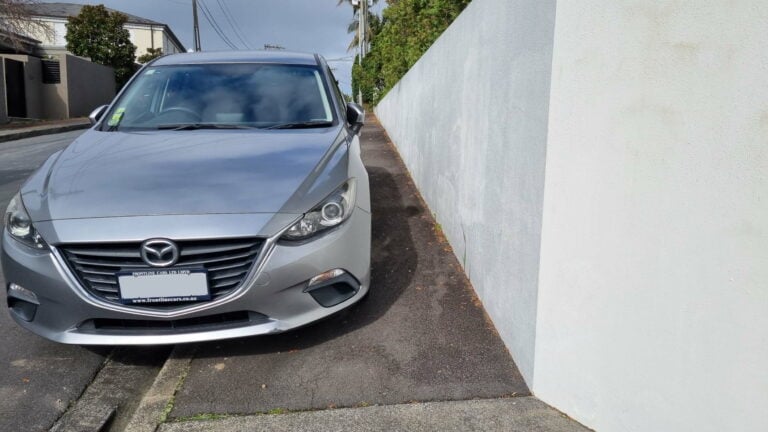 Are you allowed to park on the footpath?