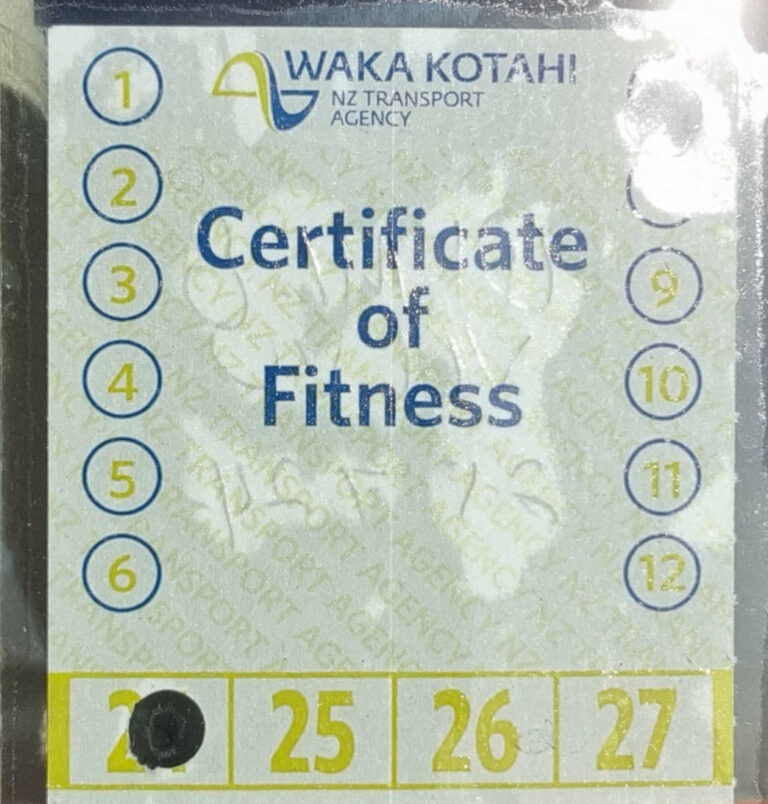What is a certificate of fitness?
