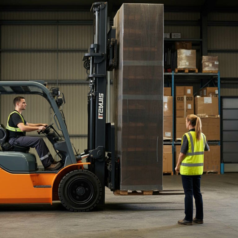The role of a spotter in forklift operations