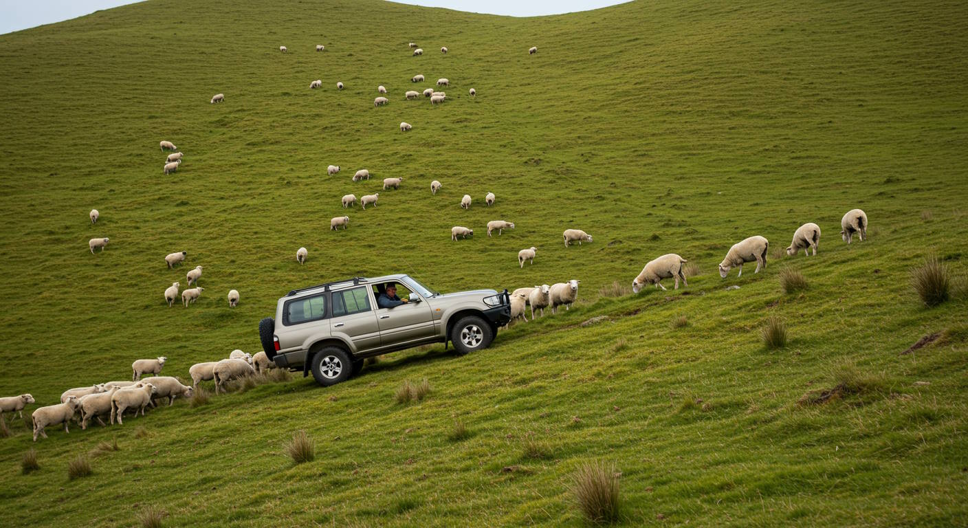 Ascending Techniques for Steep Farm Tracks