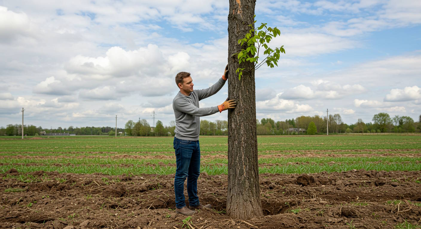 How do you excavate around tree roots?