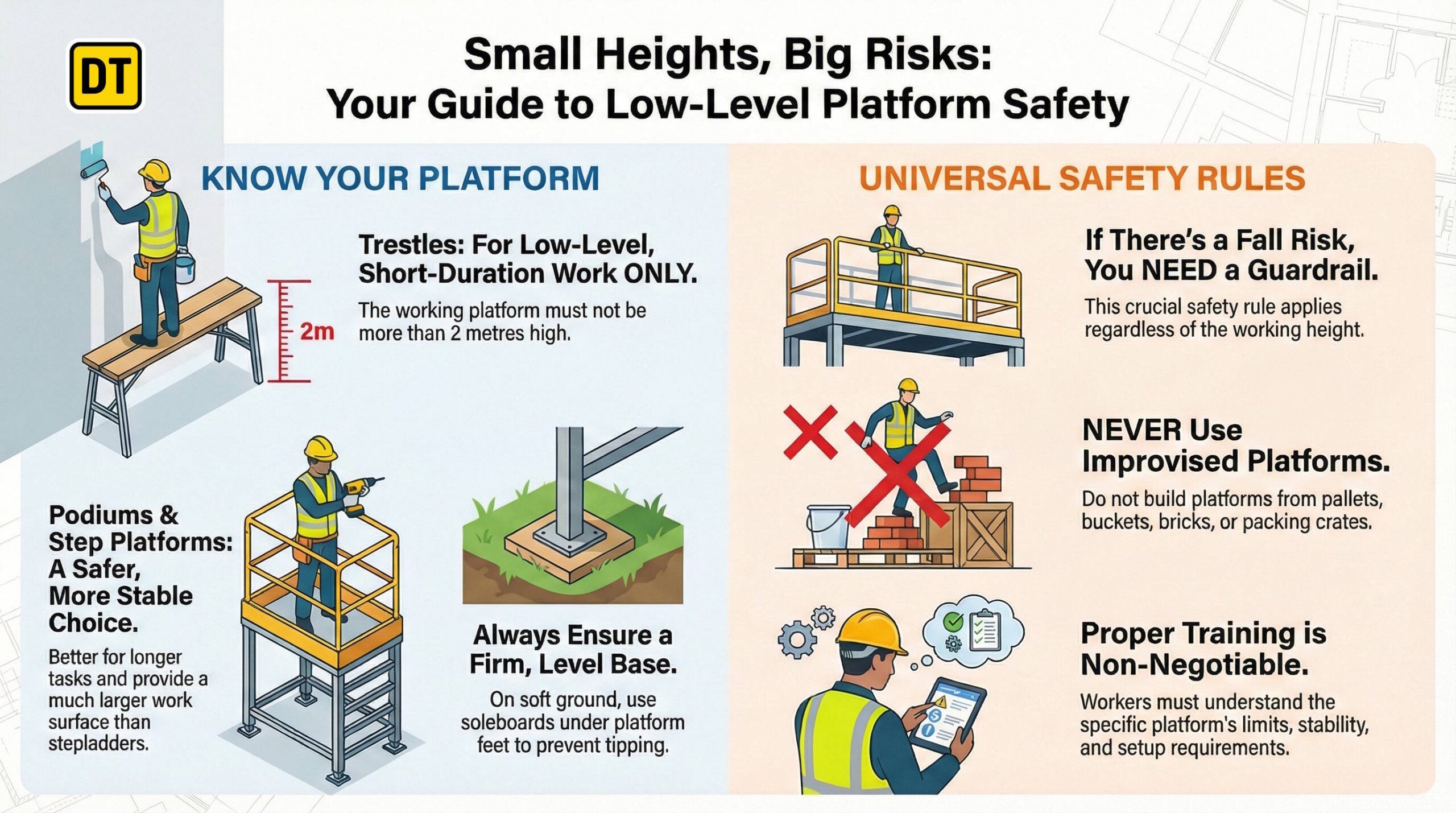 Temporary Work Platforms: Trestles and Podiums Done Safely